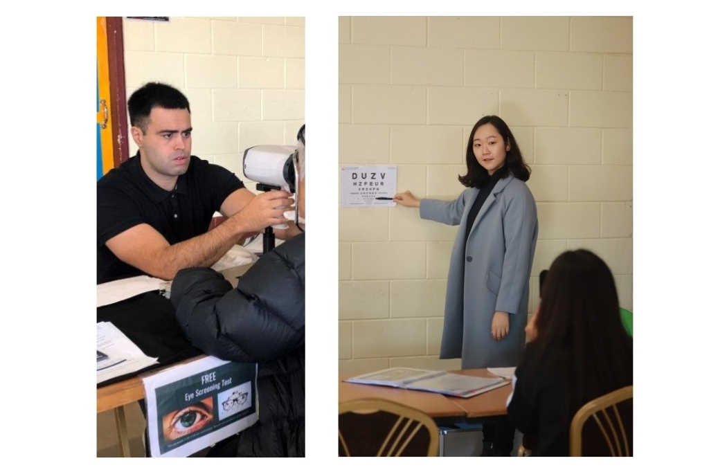 Pop-up vision screening